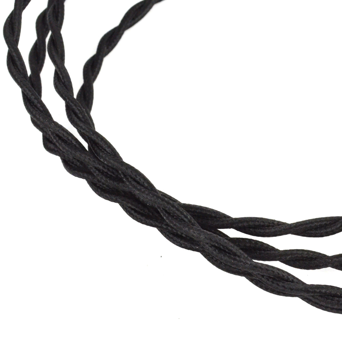 Black twisted textile cord for DIY lighting – Home Invasion