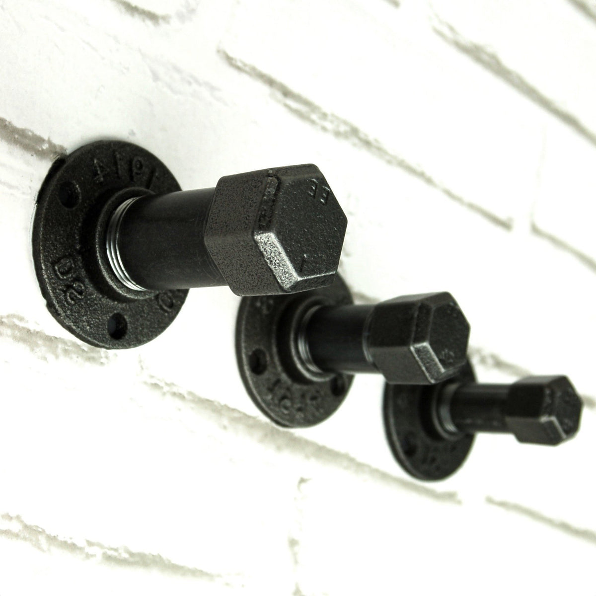 Straight cast iron wall coat hook - 3 sizes – Home Invasion